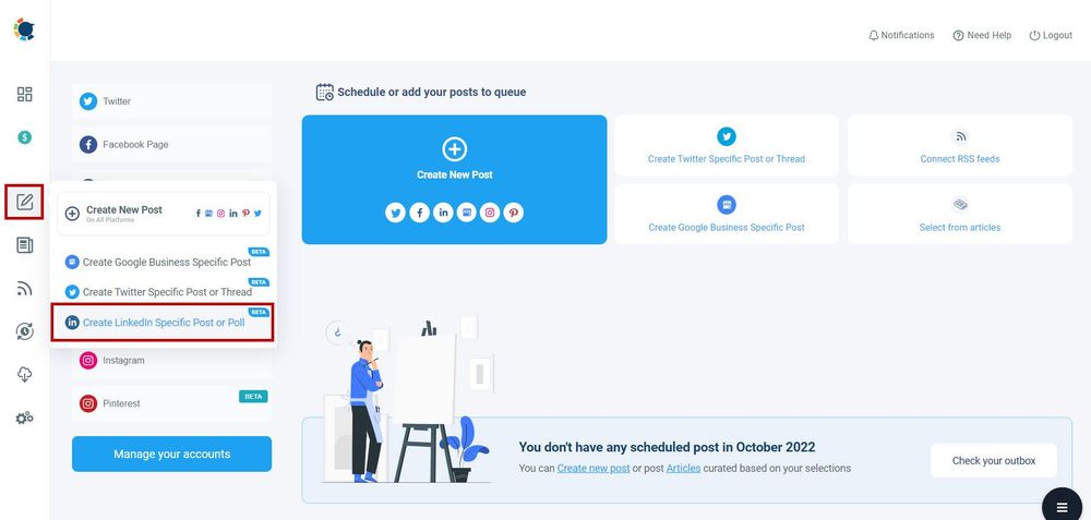 How to create & schedule LinkedIn polls!