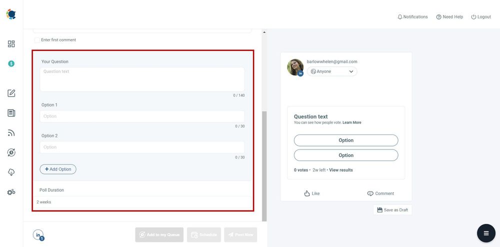How to create & schedule LinkedIn polls!