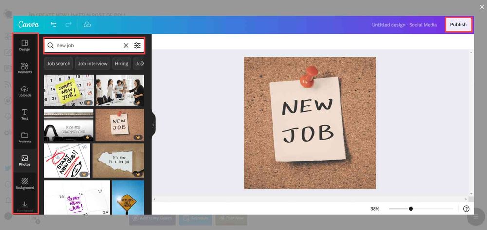 How to make a LinkedIn post about a new job!