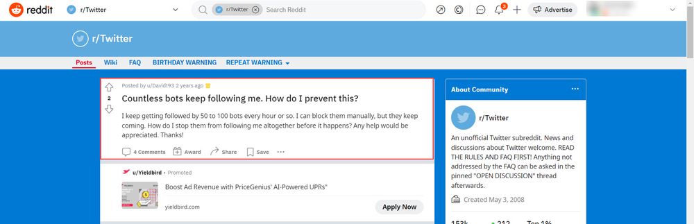 Bots keep following me on Twitter! What can I do?