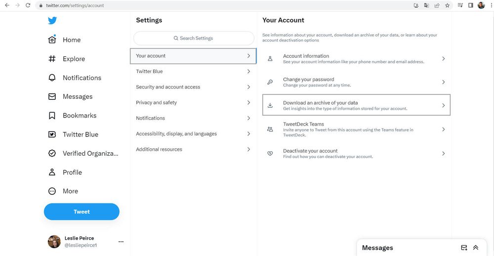 How to download Twitter Archive in a few clicks!