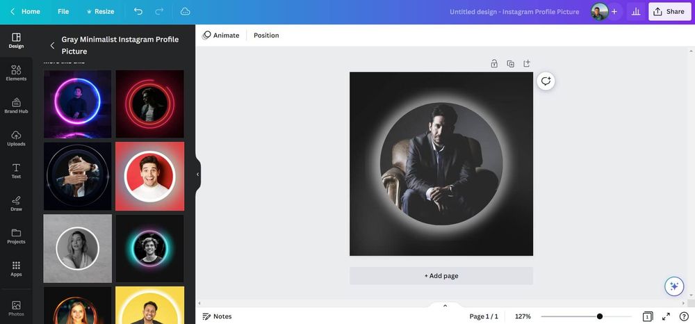 The best Instagram profile picture maker!