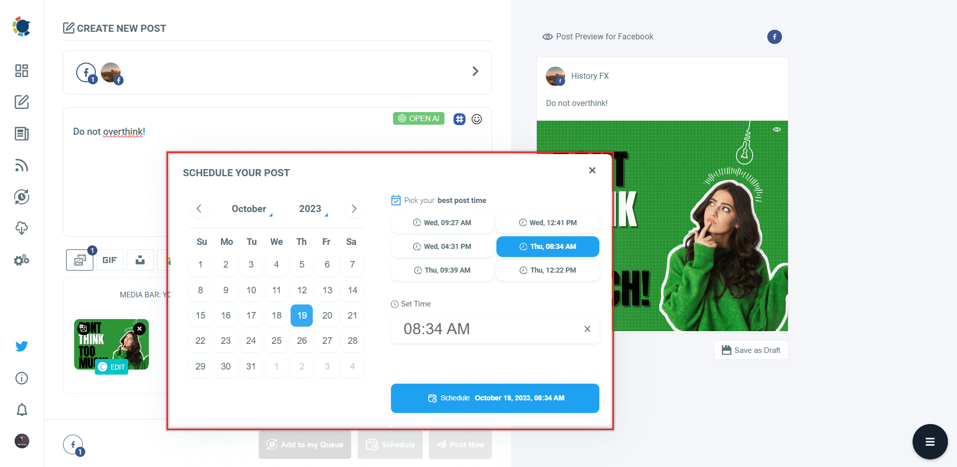What should my first business post be on Facebook?