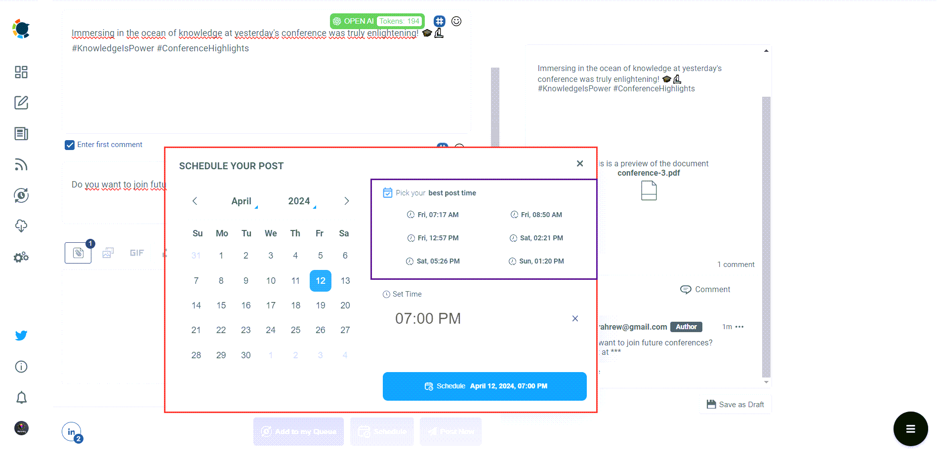 Find out how to post a PDF on LinkedIn with Circleboom!