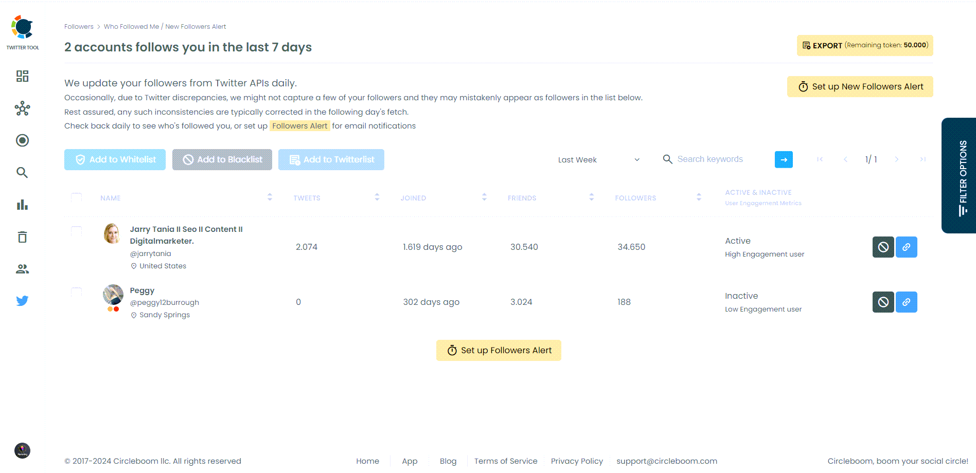 How to track someone else's number of new followers on Twitter!