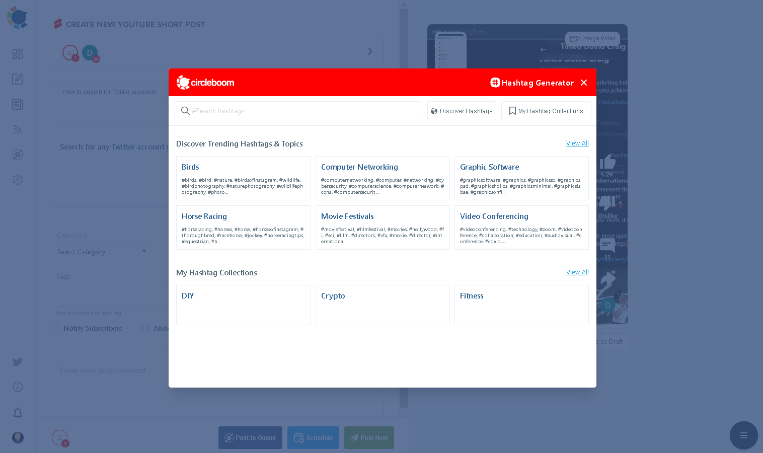 Best cooking hashtags for YouTube Shorts