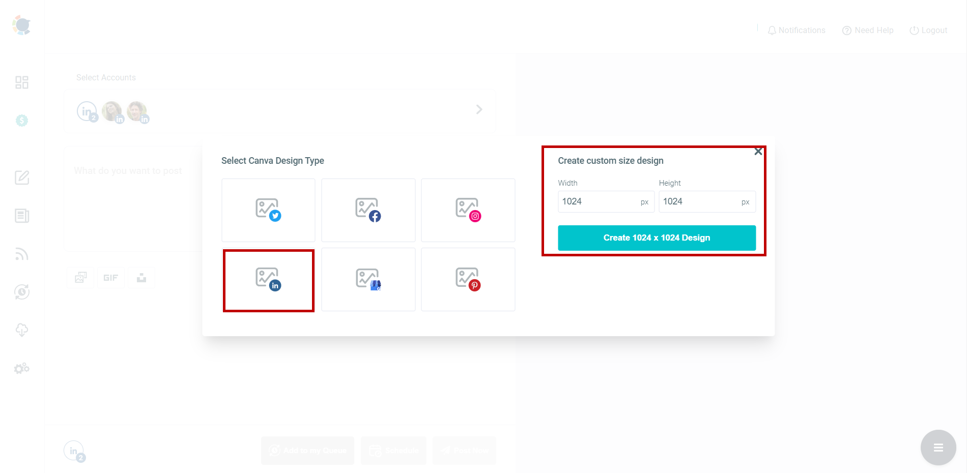Schedule your first comments on LinkedIn with Circleboom Publish