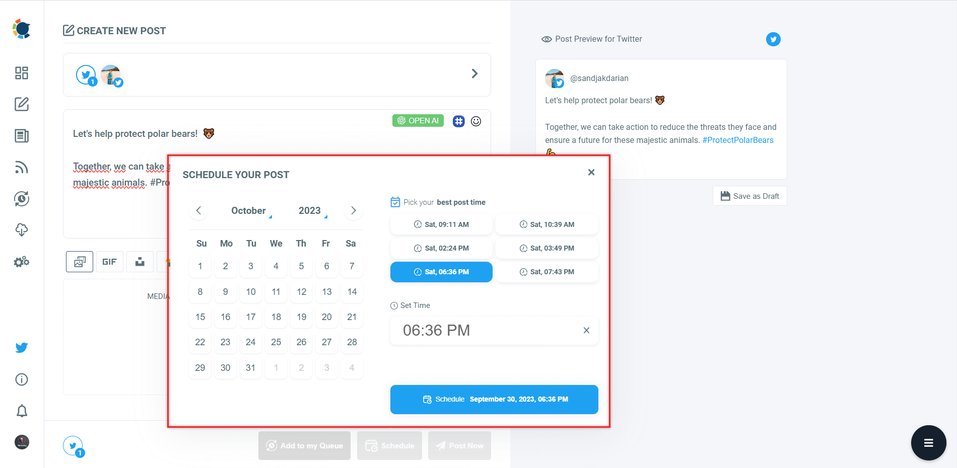How to determine your "Best Time to Post" on Twitter!