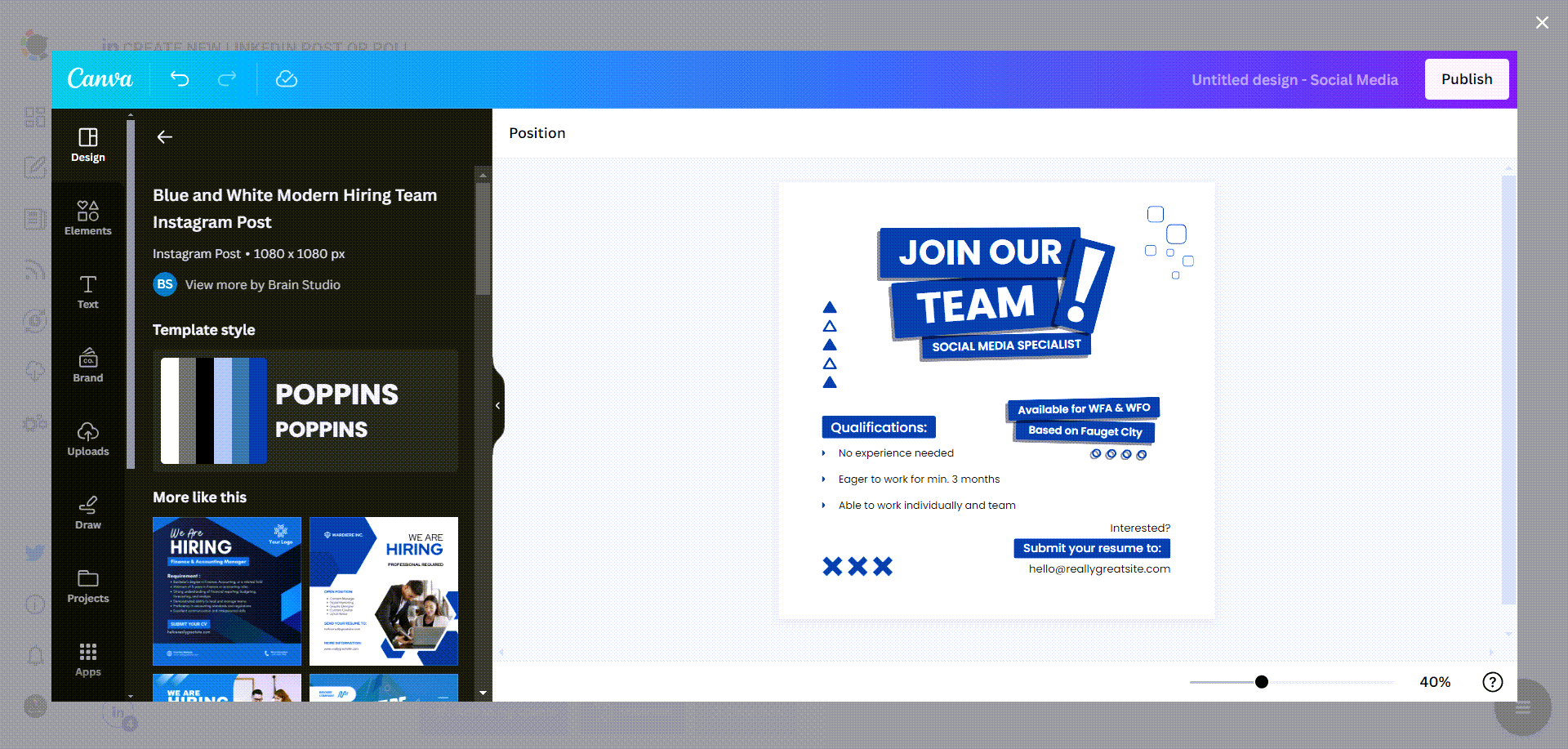 How to create a 'We are hiring' LinkedIn post!