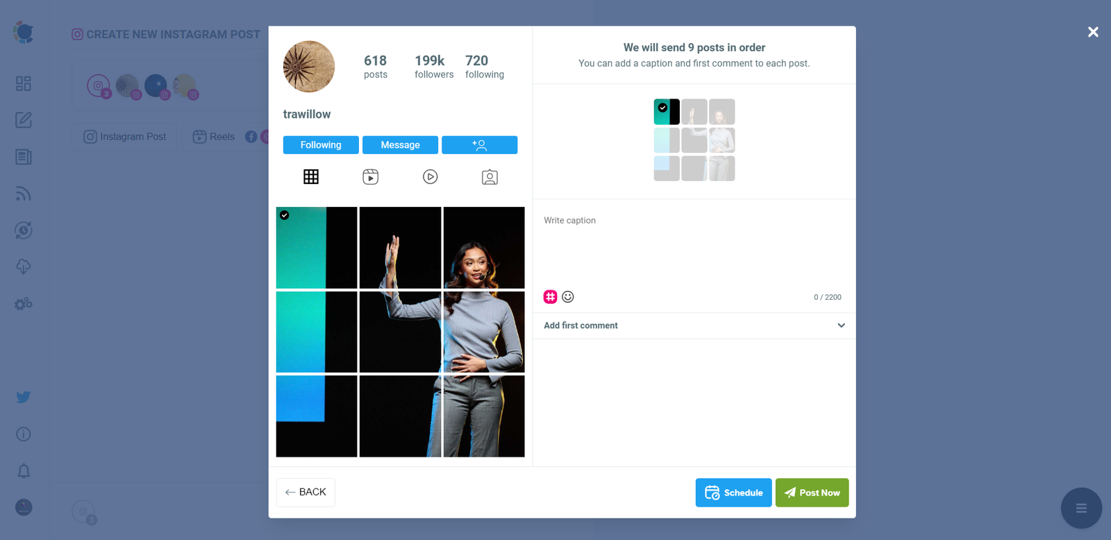 9 Grid Instagram Post Maker!