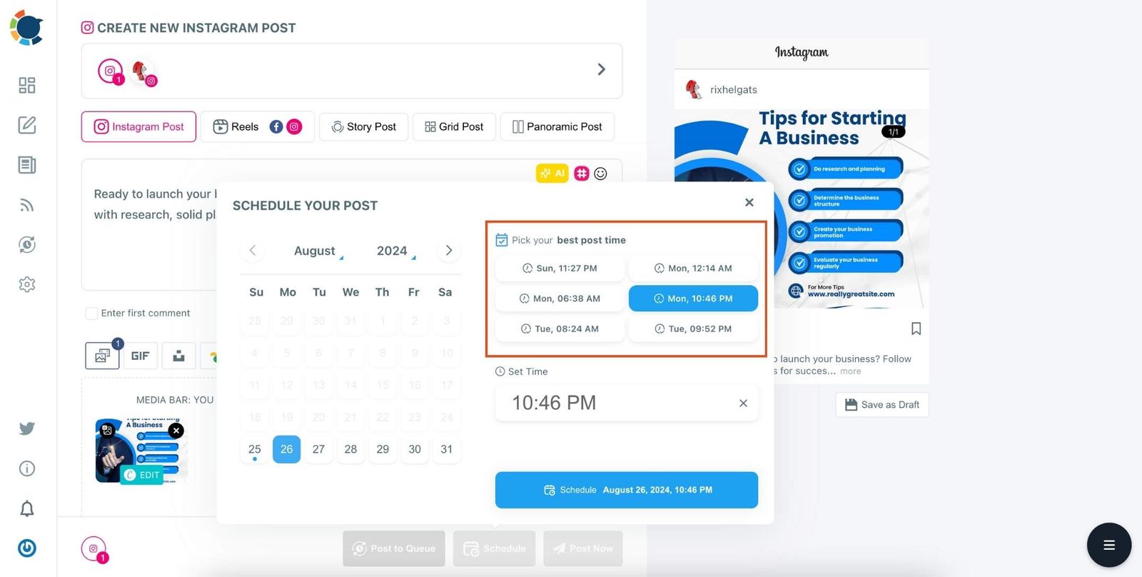 Schedule Instagram posts on desktop: 9 easy ways!