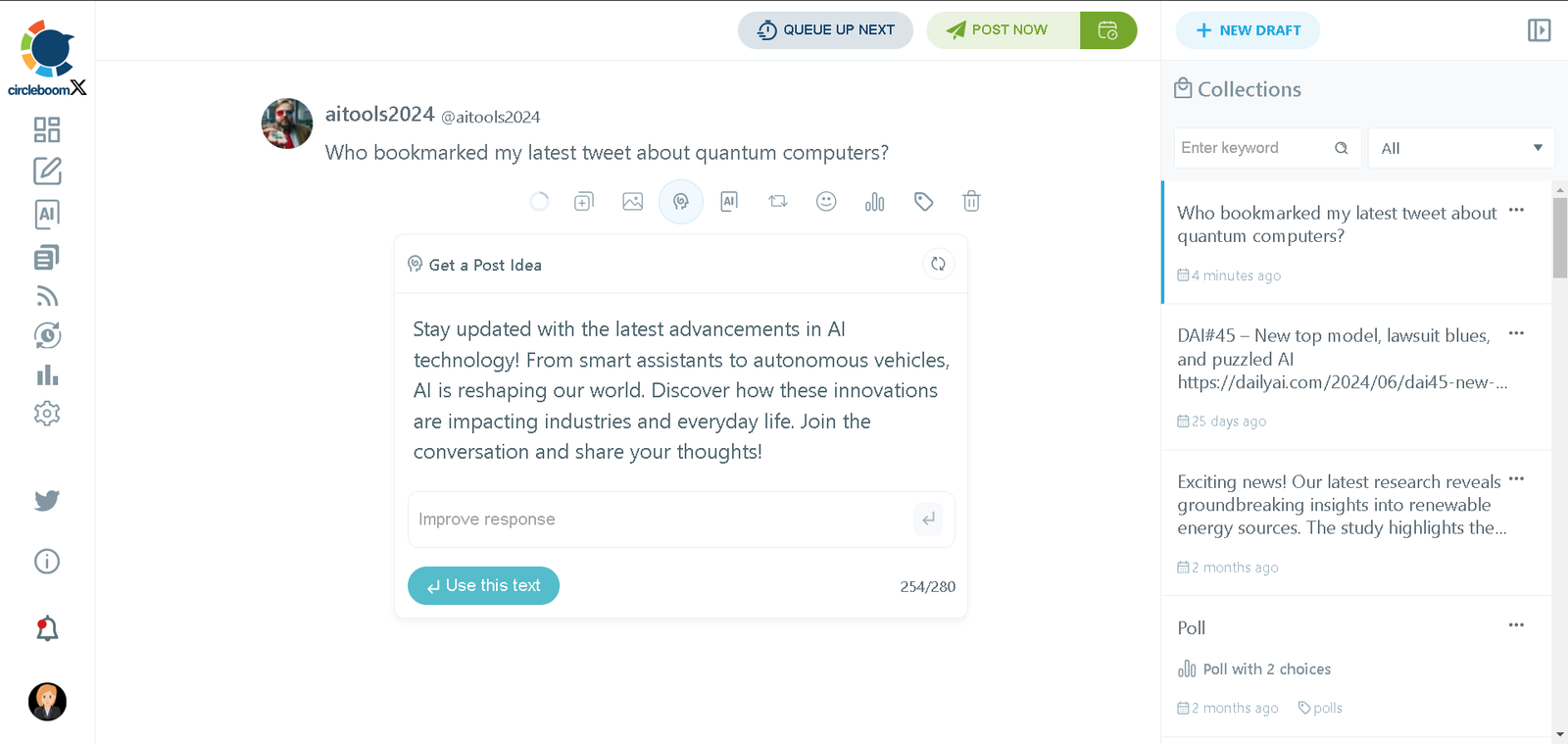 Why should you use an AI Tweet Generator for your social media management?