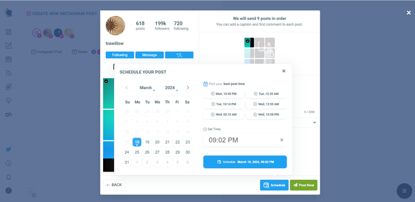 9 Grid Instagram Post Maker!