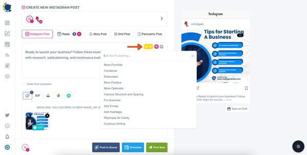 Schedule Instagram posts on desktop: 9 easy ways!