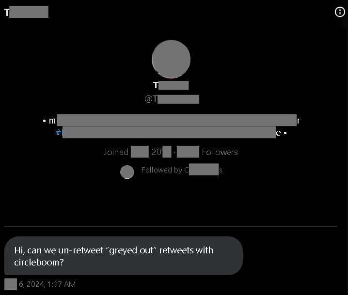Retweet button greyed out